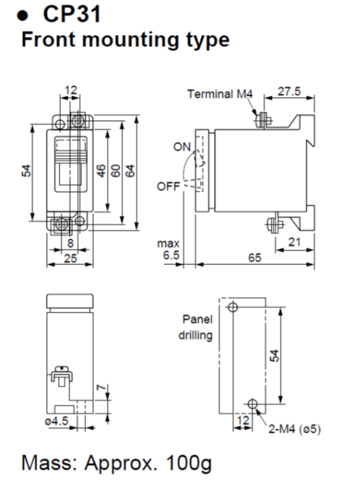 Circuit protectors: D series | Fuji Electric FA Components & Systems Co., Ltd.