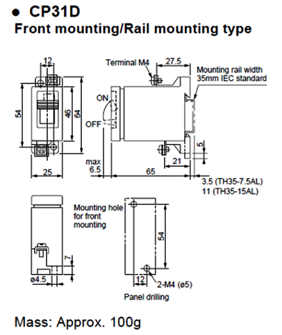 Circuit protectors: D series | Fuji Electric FA Components & Systems Co., Ltd.